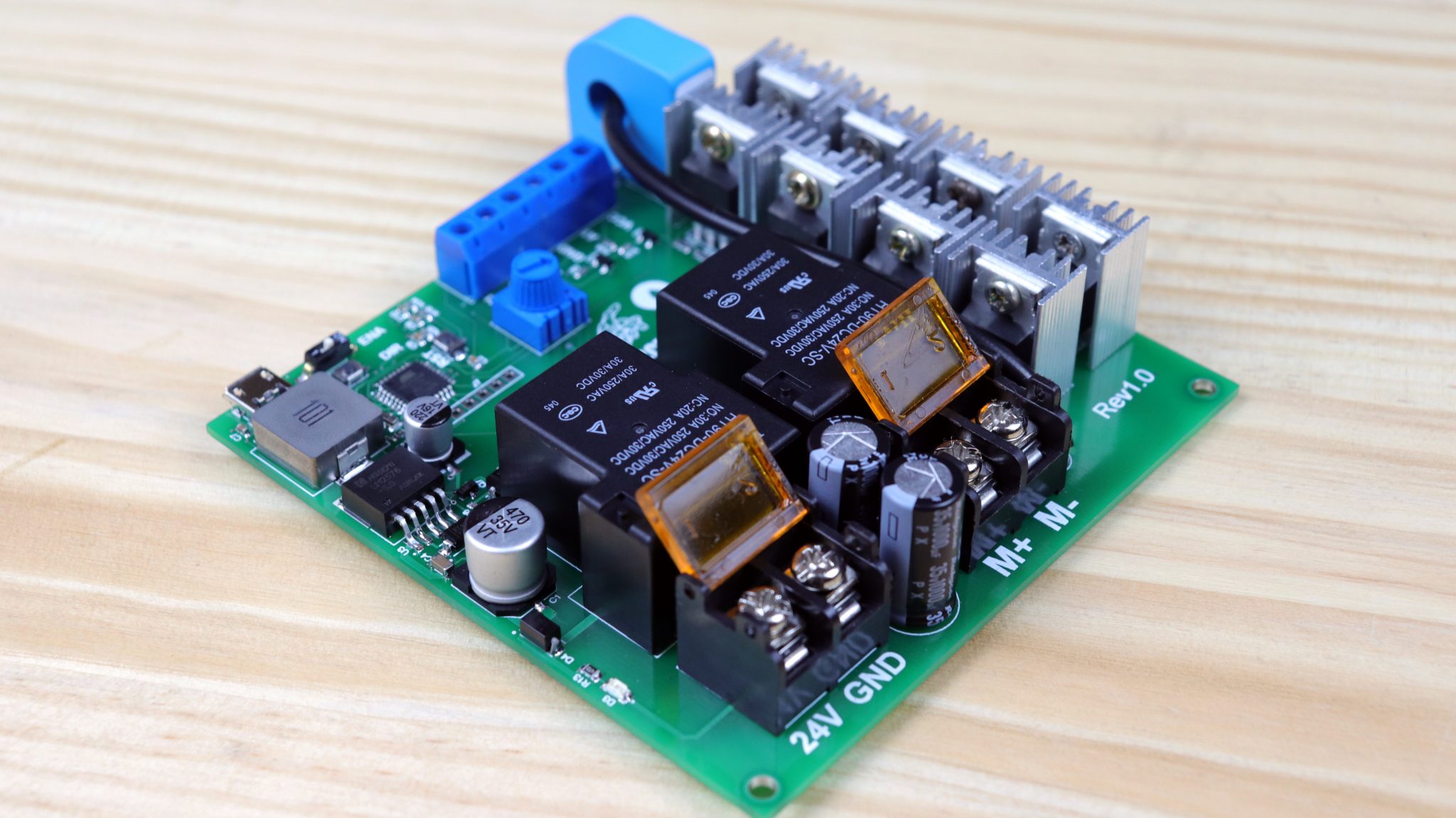 Como hacer una tarjeta PCB controlador para motor DC 24V/15A