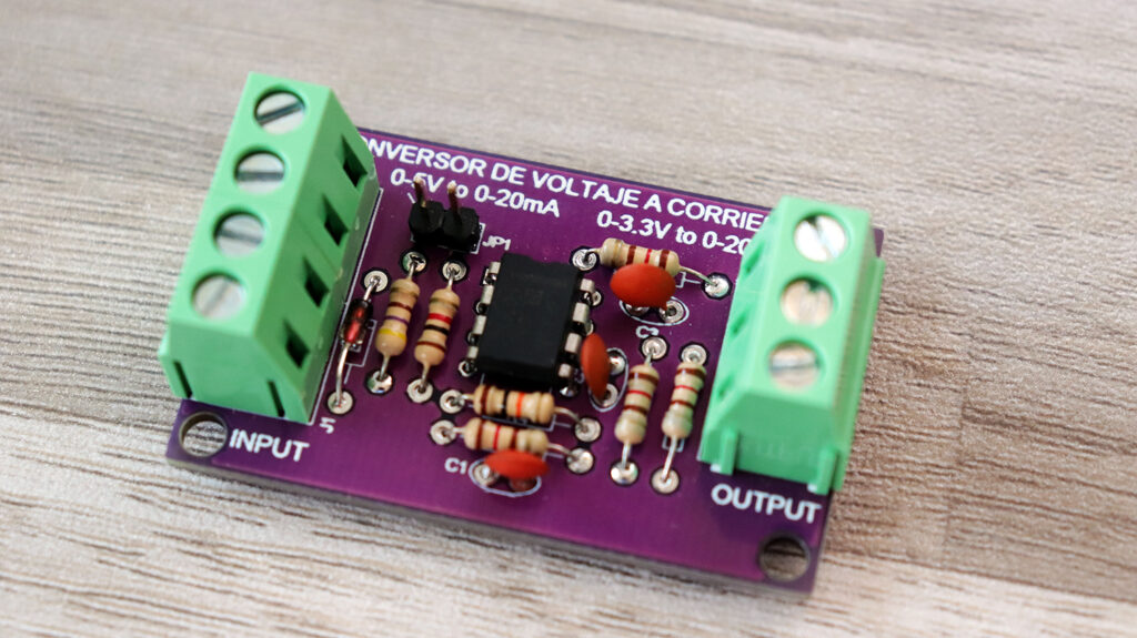 Conversor de VOLTAJE (0-5V) A CORRIENTE (4-20mA)