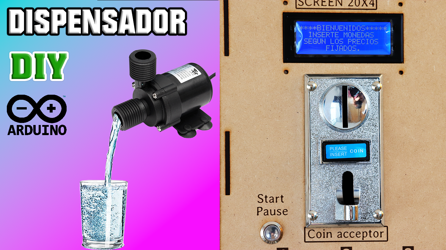 COMO Hacer DISPENSADOR DE AGUA Con ARDUINO COMO Hacer DISPENSADOR DE AGUA Con ARDUINO